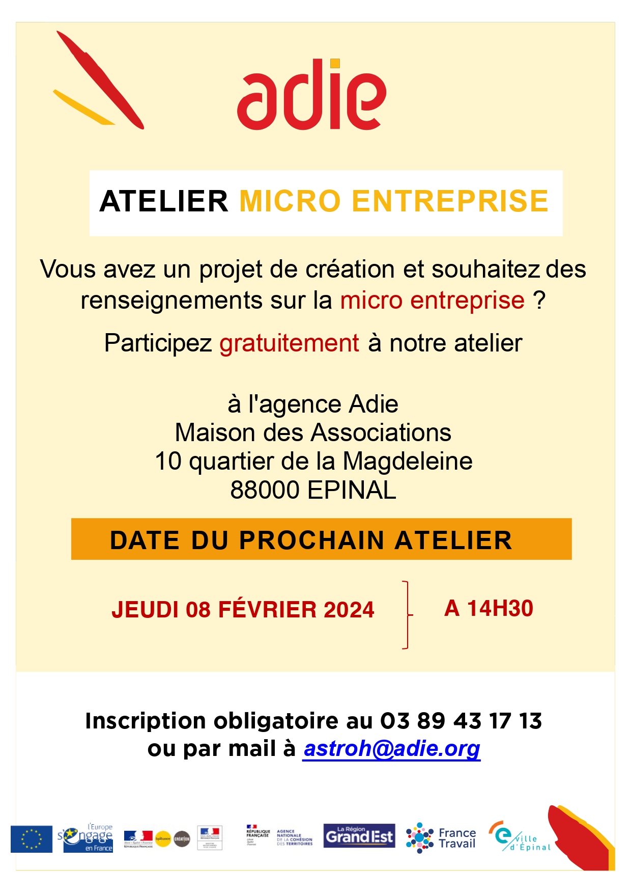 La micro entreprise : avantages et inconvénients (Adie - Epinal) le Jeu ...